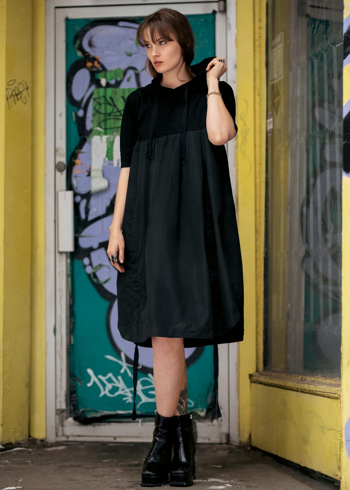 Athleisure Hoodie Dress - Kate Hewko – Kate Hewko Canada